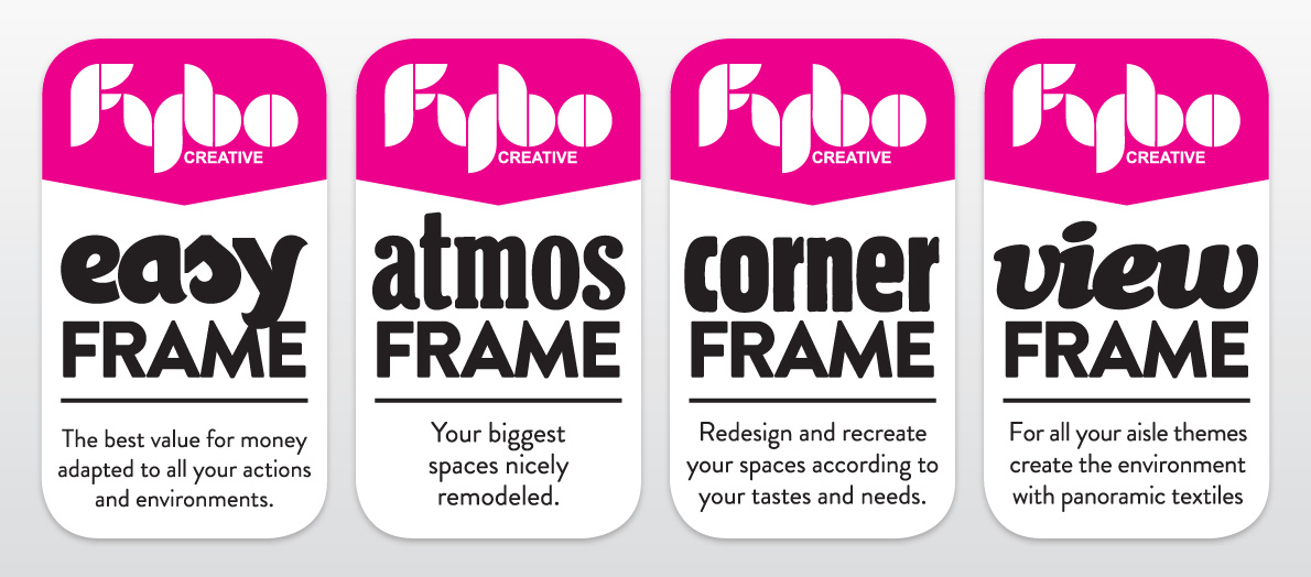 Fybo frames - Logo, information et simulation de cadres - Fybo Creative