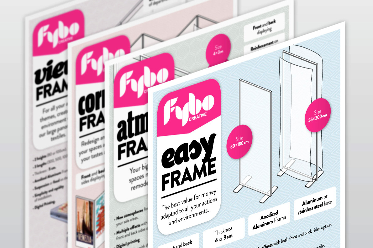 Fybo frames - Logo, information et simulation de cadres - Fybo Creative