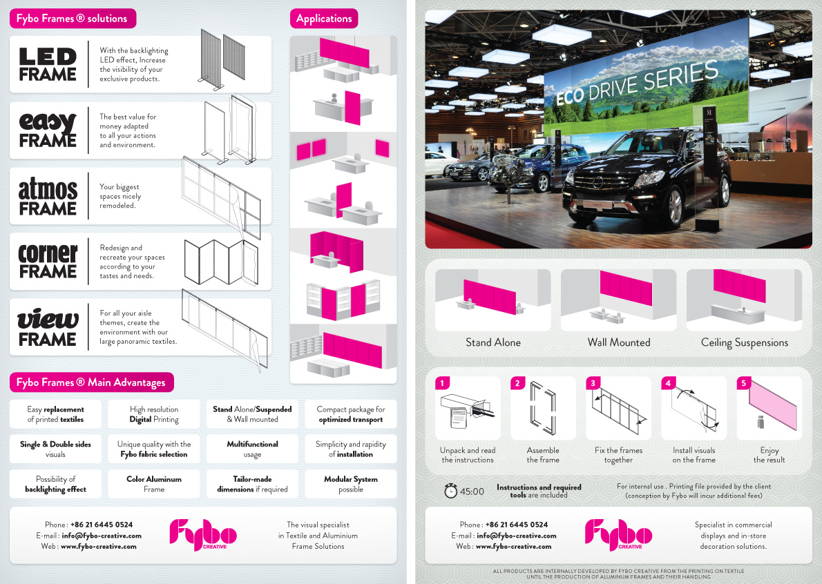 Fybo frames - Logo, information et simulation de cadres - Fybo Creative
