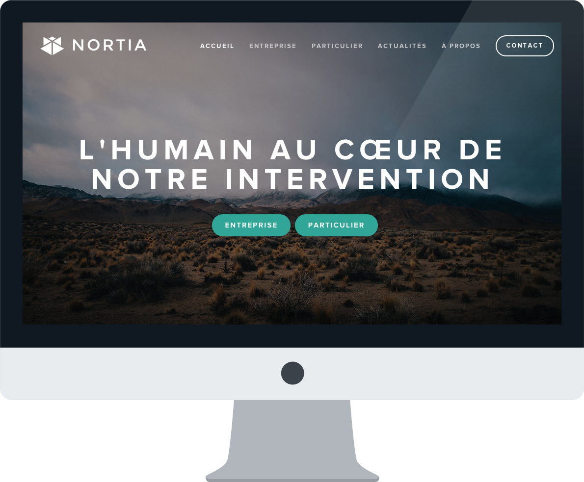 Nortia - Logo & Site web - Nortia