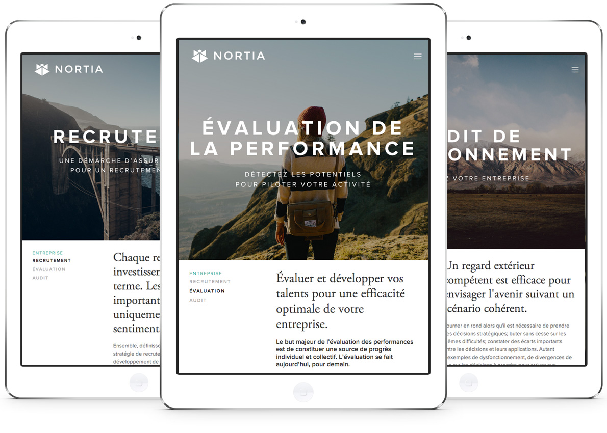 Nortia - Logo & Site web - Nortia