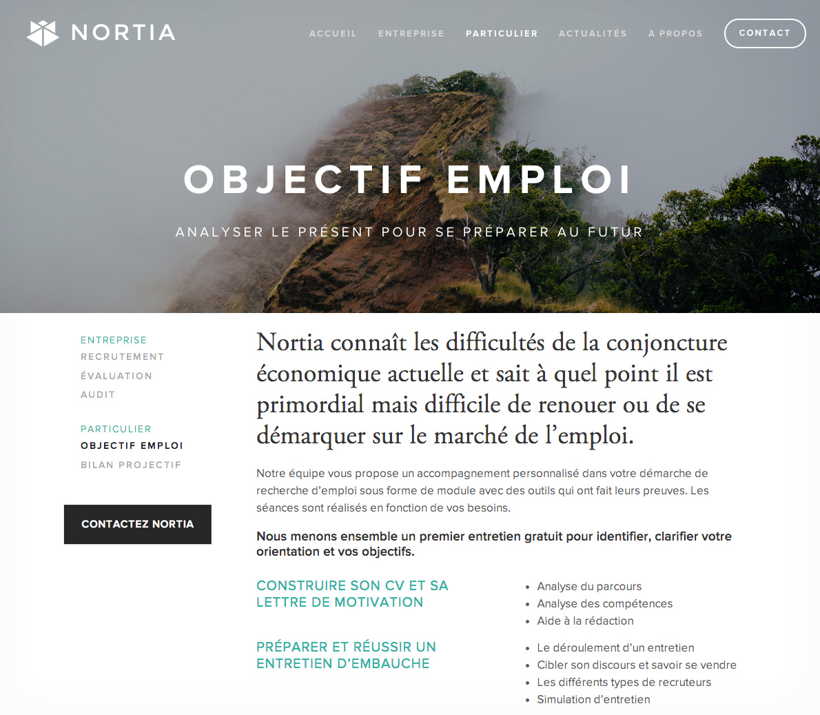 Nortia - Logo & Site web - Nortia