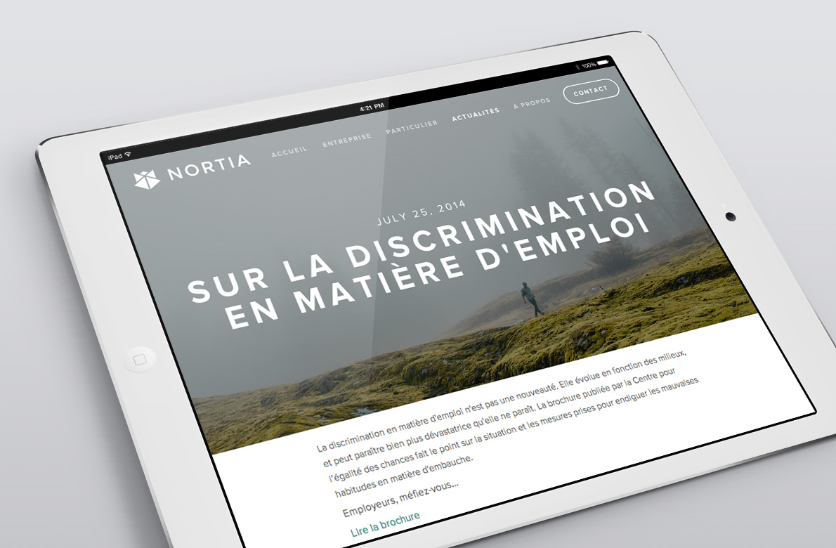 Nortia - Logo & Site web - Nortia