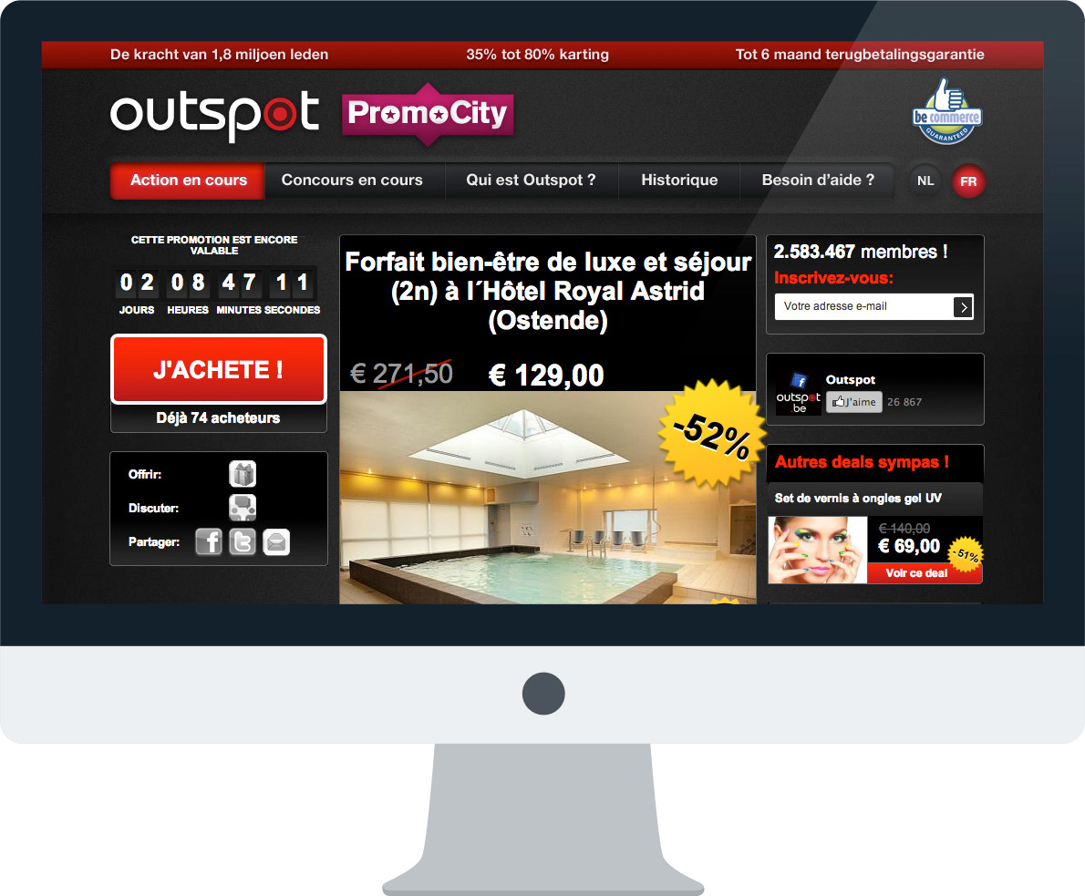 Outspot - Web page - Outspot